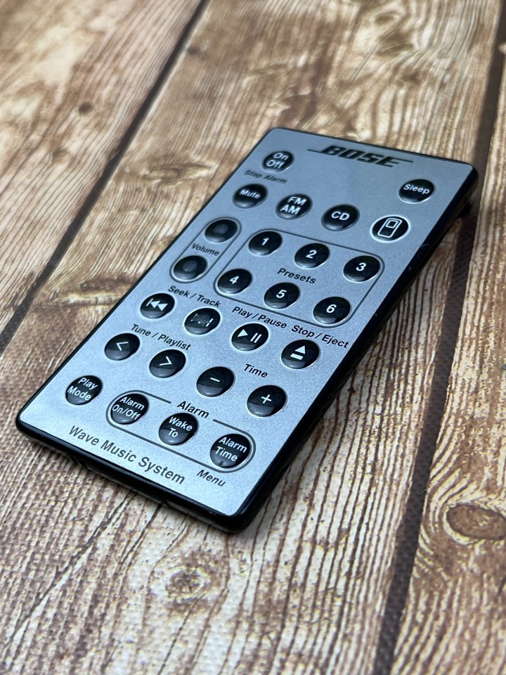 Bose wave music system remote control silver | eBay