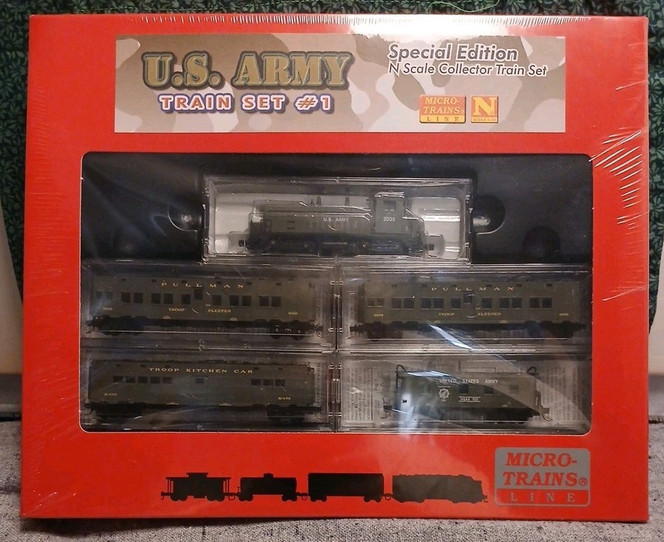 U.S. ARMY Train Set #1 Special Edition N-Scale Collector Train Set ...