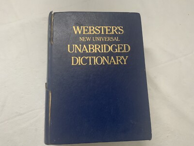 Webster’s New Universal Unabridged Dictionary 2nd Ed Deluxe Illustrated ...