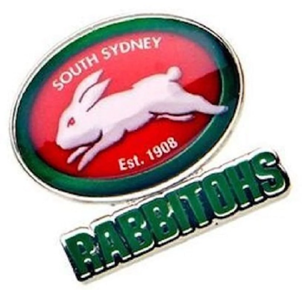 Souths Sydney Rabbitohs Logo NRL SOUTH SYDNEY RABBITOHS T SHIRT (M)