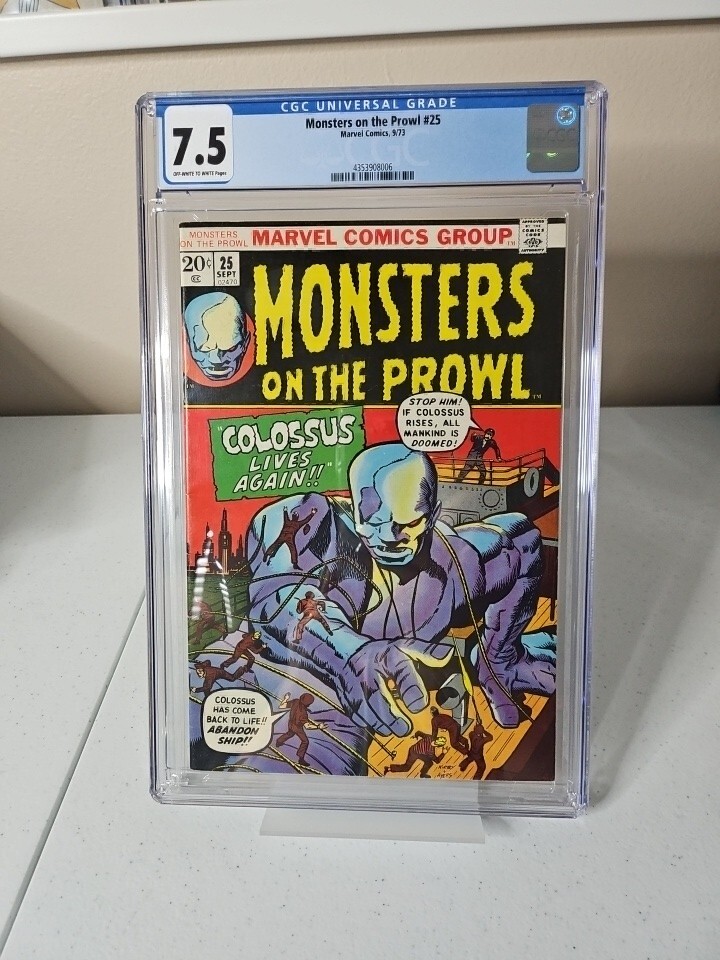 MARVEL MONSTERS ON THE PROWL. COLOSSUS LIVES AGAIN!! # 25 CGC 7.5 | eBay