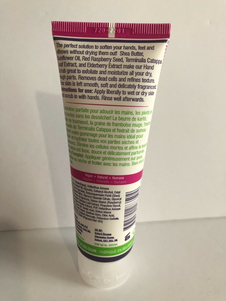 Human + Kind Moisturizing Hand Scrub, Elderflower and Raspberry, 2.5oz ...