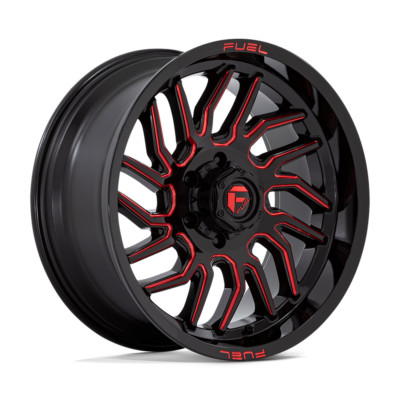 Set of 4 Fuel Off Road D808 HURRICANE Wheels 20X9 6X135 GLOSS BLACK ...