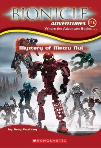 Bionicle Adventures Series Mystery of Metru Nui Book #1 Scholastic ...