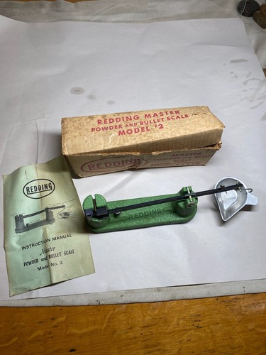 Redding Master Model #2 Powder and Bullet Scale Vtg In Original Retail ...