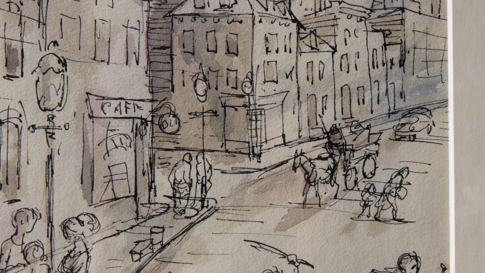 Aaron Sopher Baltimore Rowhouse Street Scene 1961 Watercolor Signed | eBay