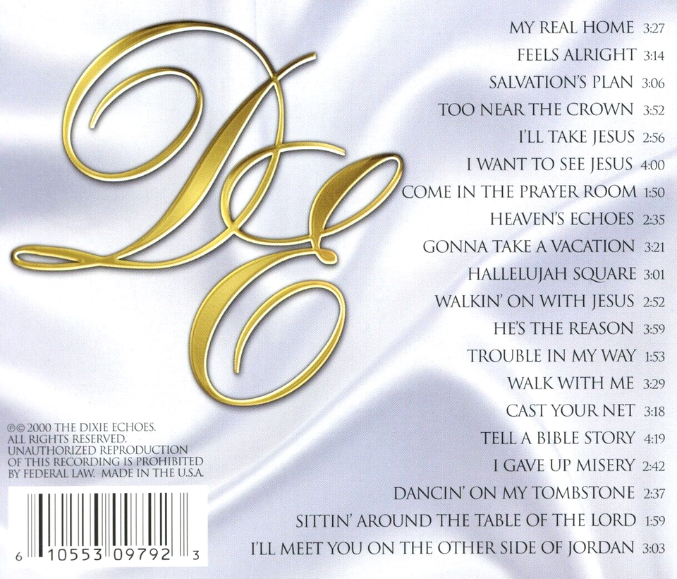 The Dixie Echoes Collection 40th Anniversary (CD, 2000) **VERY GOOD ...