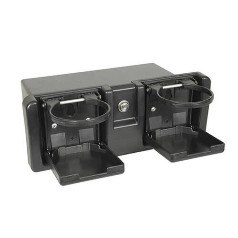 Moulded in Tough ABS Lockable Glove Box Type Organisers with Drink ...