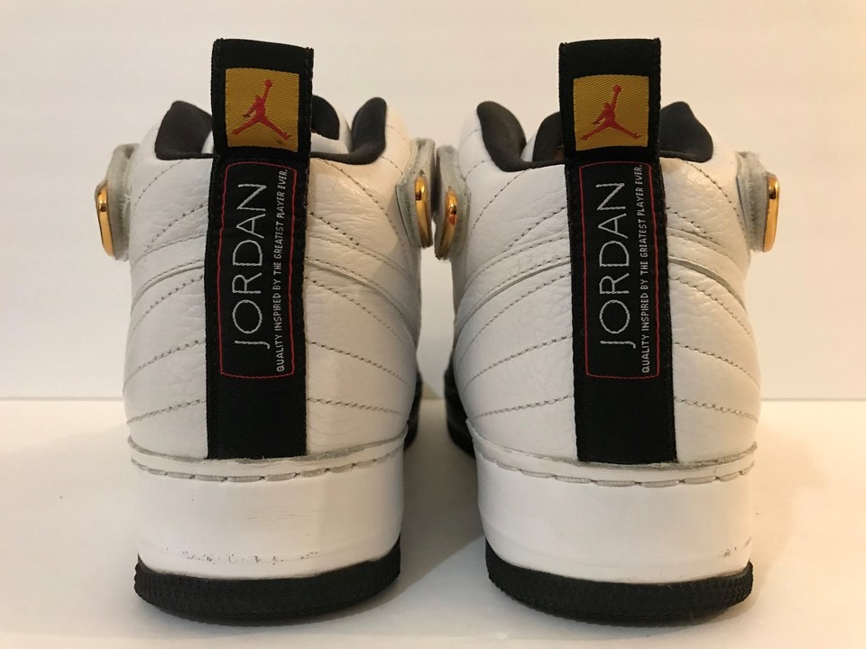 Jordan AJF 12 Retro 2008 Best Of Two Worlds White/Black/Taxi 317742-101 ...