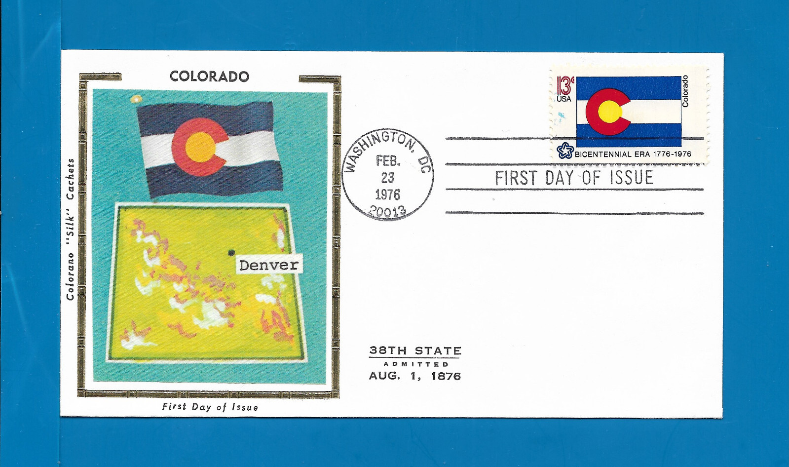 Scott 1670 Colorado State Flag Feb 23, 1976 Colorano FDC | eBay