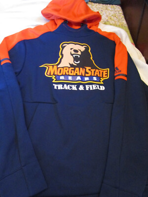 NEW MENS ADIDAS MORGAN STATE BEARS TRACK & FIELD HOODIE SWEATSHIRT NAVY ...