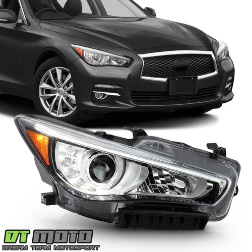 For 2014-2022 Infiniti Q50 w/o AFS DRL Projector Headlight Headlamp ...