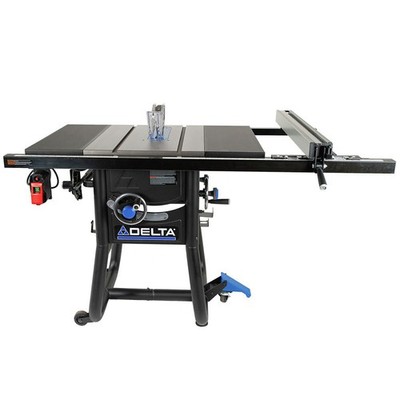 Delta 36-5000T2 15 Amp 30 in. Contractor Table Saw w/ Steel Ext. Wings ...