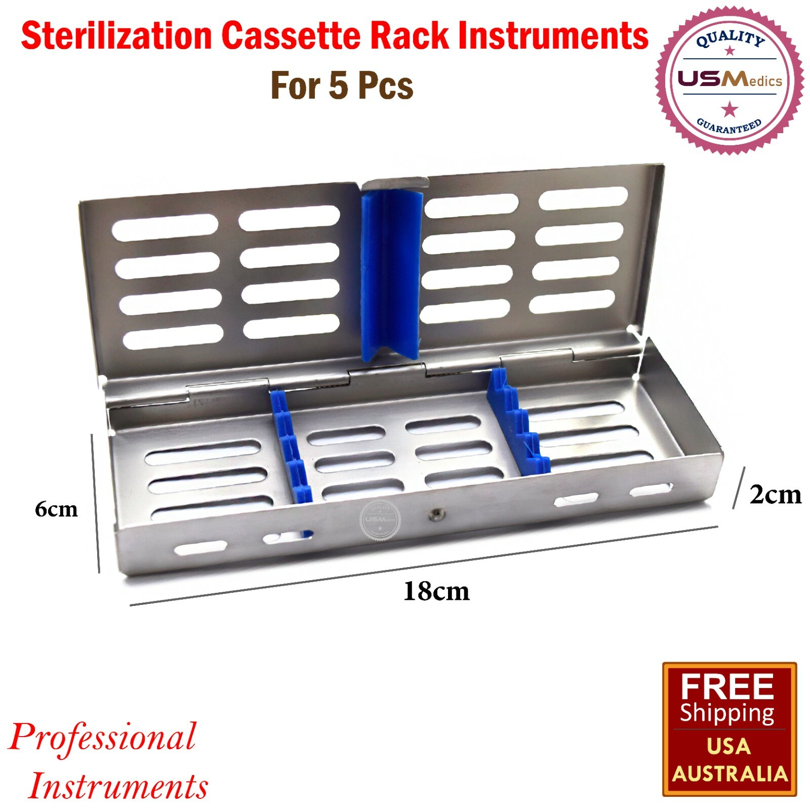 X5 Surgical Sterilization Cassette Rack Box Autoclave Tray Probe Box ...