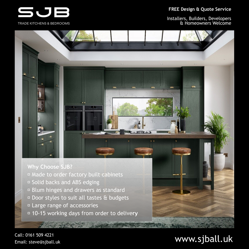 New NOT ex-display - Green Shaker Kitchen Units - DIY Kitchen | eBay UK