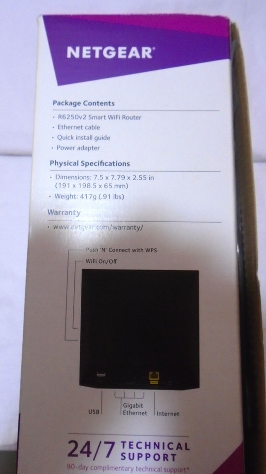 Netgear AC1600 Smart WiFi Router Dual Band Gigabit R6250-200NAS -- BEST ...