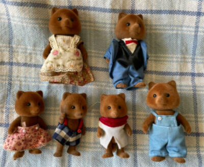 Sylvanian Families Raccoon Dog Tanuki Family Animal Doll Calico ...