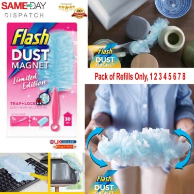 Flash Dust Magnet 1-8 Refill Pack Of Duster Refills Only! Same Day Post ...