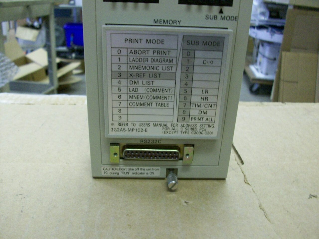 OMRON C500-PRT01 / 3G2A5-PRT01E PRINTER INTERFACE | eBay