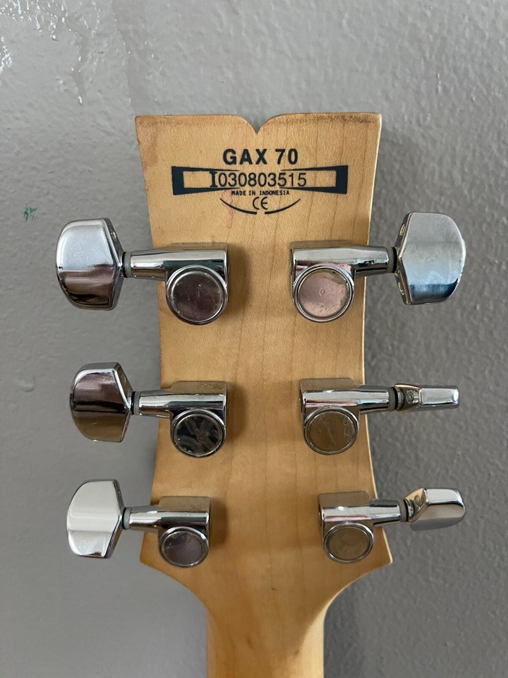 Ibanez Gio GAX 70 electric guitar in red finish with hardshell molded ...