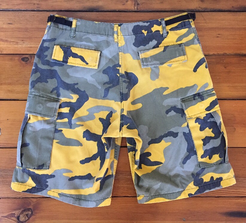 Rothco Ultra Force BDU Yellow Green Camo Cotton Cargo Short Medium ...