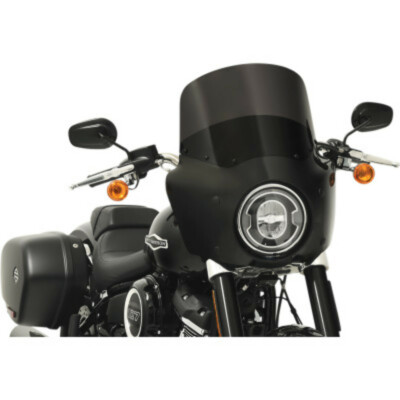 Memphis Shades Road Warrior Fairing Black Windshield Kit Harley 18 ...