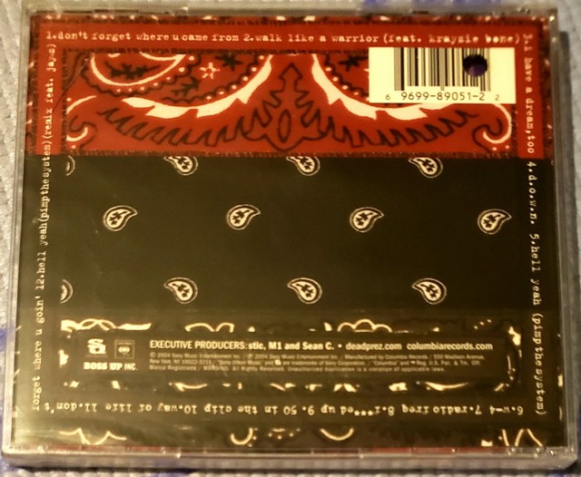 RBG: Revolutionary But Gangsta [Clean] [Edited] by Dead Prez (CD, Mar ...