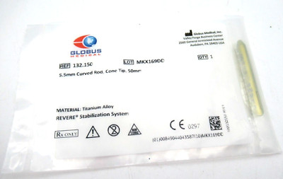 Globus Medical 132.150 5.5mm Curved Rod Cone Tip, 50mm SEALED *BRAND ...