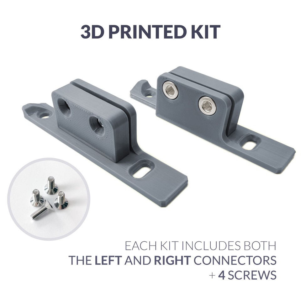 Hettich MultiTech Drawer Front Connector Bracket Replacement Kit (3D ...