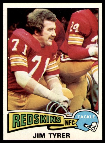 1975 Topps #179 Jim Tyrer Washington Redskins Card | eBay