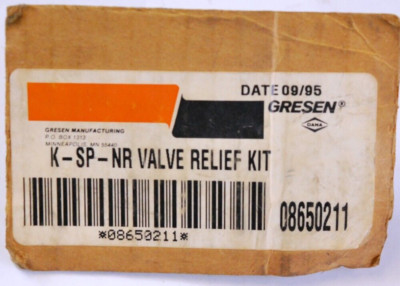 PARKER GRESEN K-SP-NR VALVE RELIEF KIT 08650211 | eBay