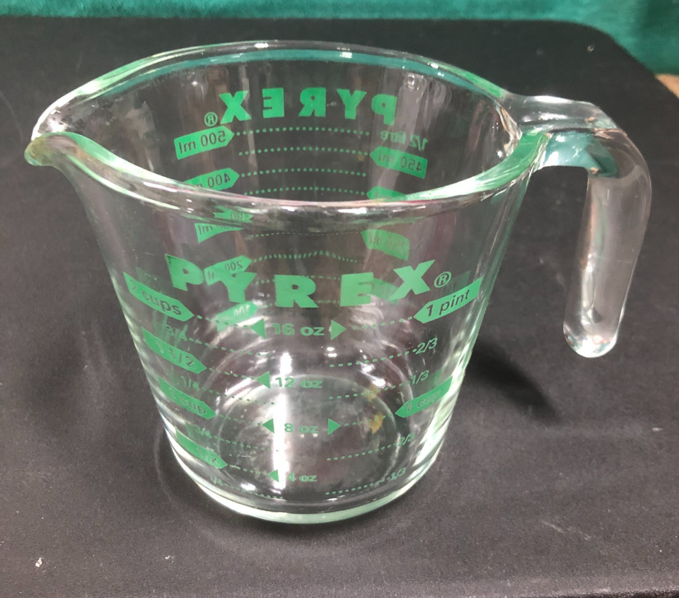 Vintage Green Letters Pyrex Glass Measuring 2 Cup Vintage "AAA" | eBay