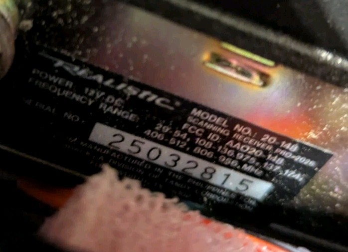 Radio Shack Patrolman Pro-2026 100 Channel Scanner Realistic 20-148 ...