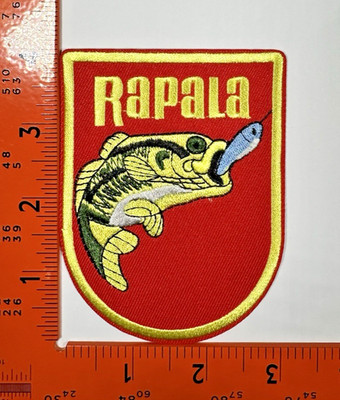 Rapala Fishing Lures Patch Vintage Style Retro Embroidered Iron On Sew ...