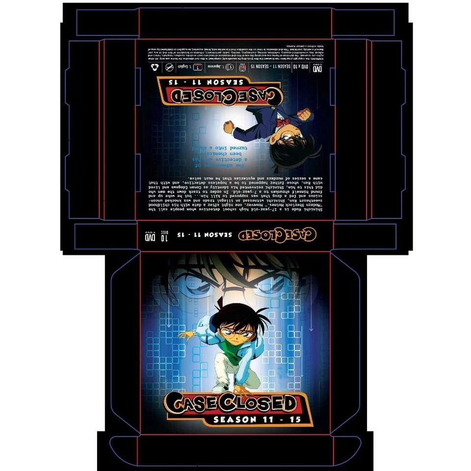 Detective Conan Case Closed Season 11-15 Anime DVD English Sub Original ...