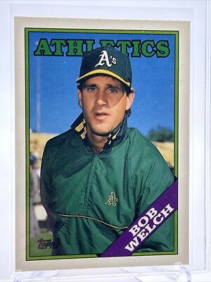 1988 Topps Traded TIFFANY Baseball Card Bob Welch #127T Mint FREE ...