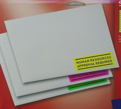 Avery 5979 Neon Assorted High Visibility 360 Labels 5 Magenta 2 Green 5 ...