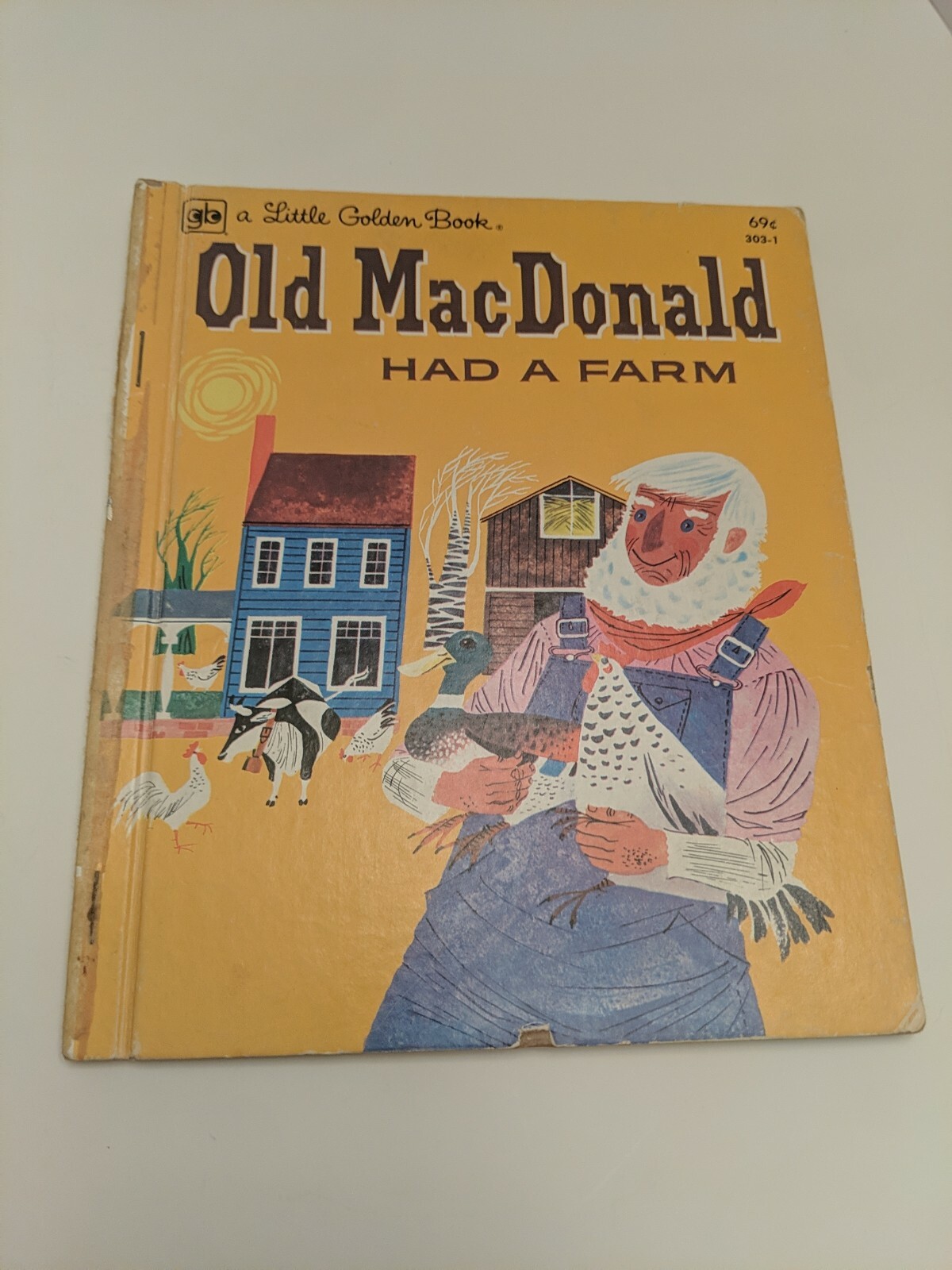 Vintage Little Golden Book Old MacDonald Had A Farm 1960 "C" Edition | eBay