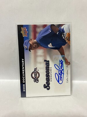 2008 Upper Deck Documentary Seasonal Signatures #CC Callix Crabbe ...