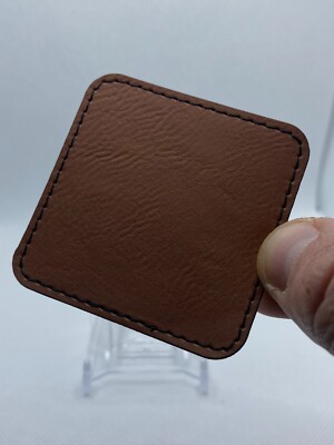 New Trendy Leather Vintage Style Patch Cap Hat - Sticky Back - Brown ...