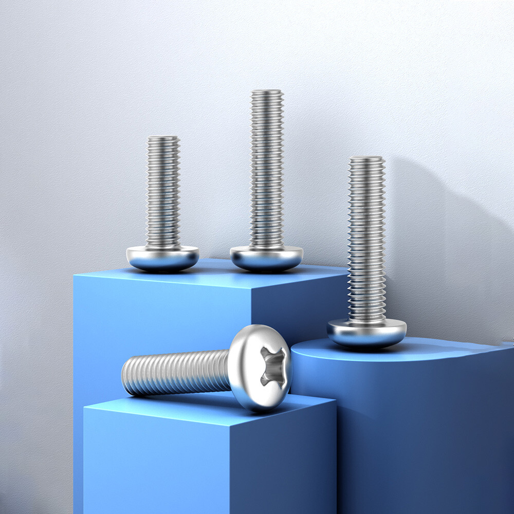 304 Stainless Steel M5 M6 M8 M10 Cross Round Bolt Phillips Round Head Bolt | eBay UK