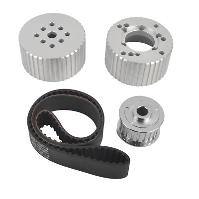 Billet Aluminum Gilmer Belt Drive Pulley Kit SWP For Small Block Chevy ...
