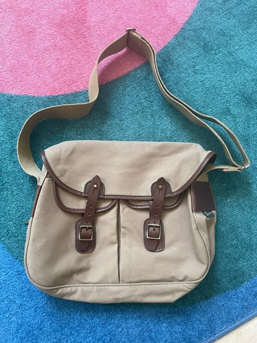 BRADY BAGS BRADY OF HALESOWEN GELDERBURN CANVAS FISHING BAG SATCHEL ...