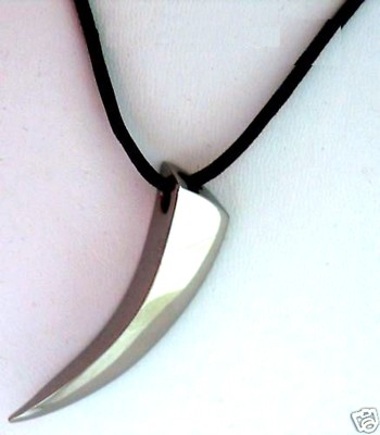 Silver Stainless Steel Saber-Tooth Pendant No Tarnish | eBay