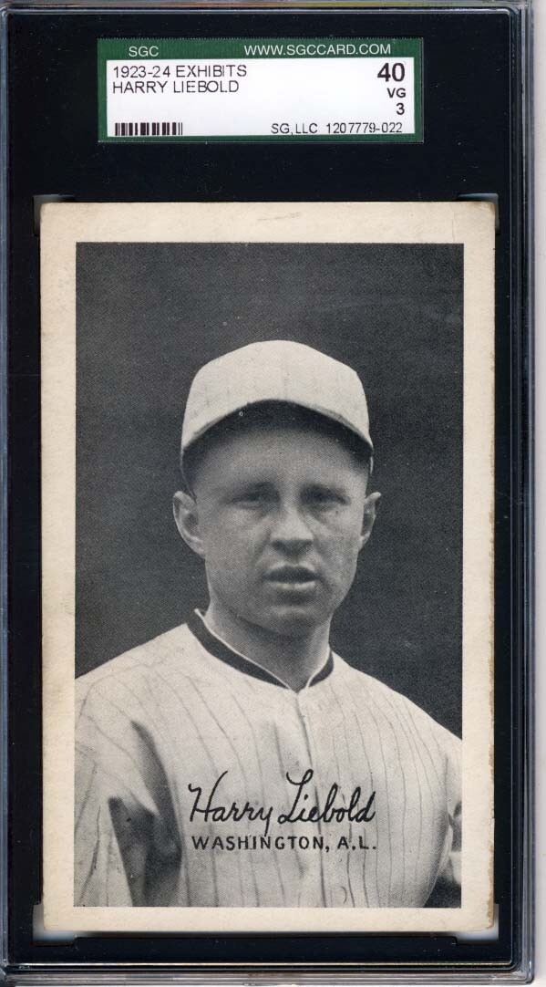 1923-24 Exhibits, Liebold, Washington Senator, SGC40, Highest | eBay