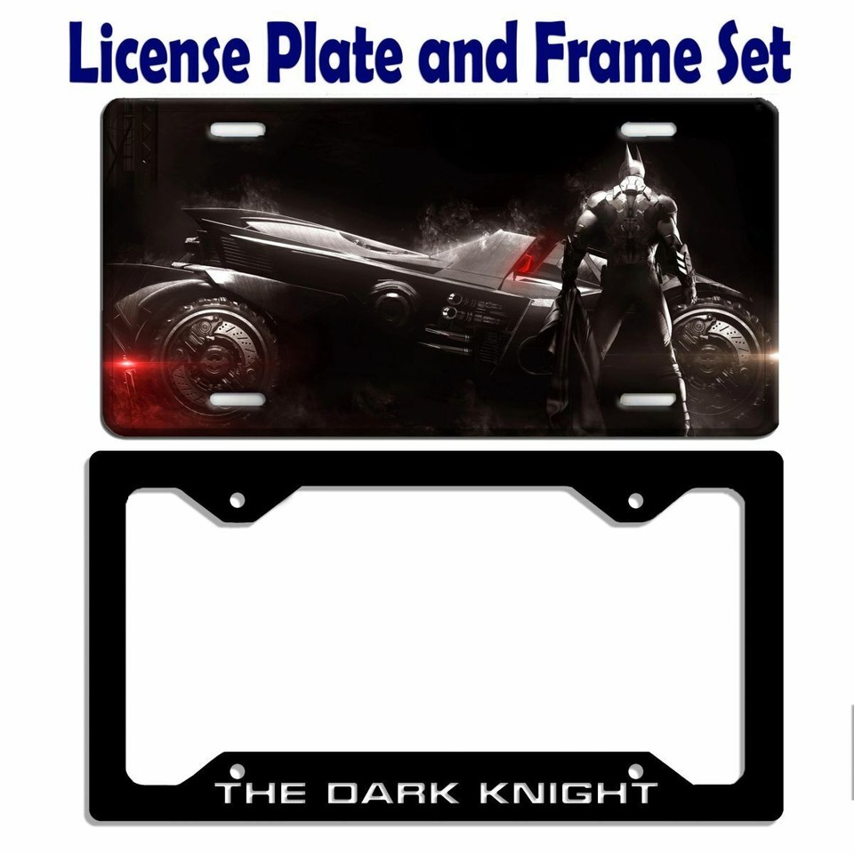 Batman Batmobile License Plate Frame Wayne Enterprises Dark Knight Bike ...
