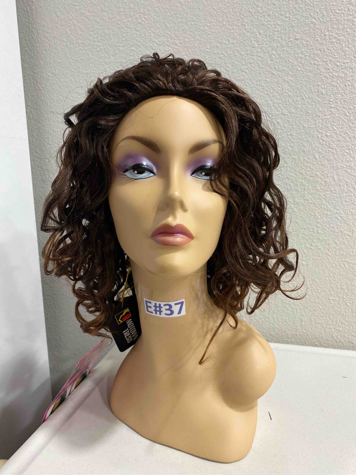 Medium 3A Classic Curls Comb Drawstring Synthetic Half Wig + Ponytail ...