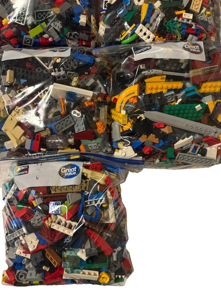 2 LB LEGO Bulk Lot Bricks Parts Pieces Random Mixed Clean Genuine – 1 ...