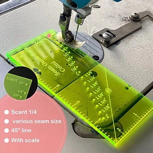 Ruler Seam Guide Ruler Sew Allowance Ruler Perforated Seam DIY ...