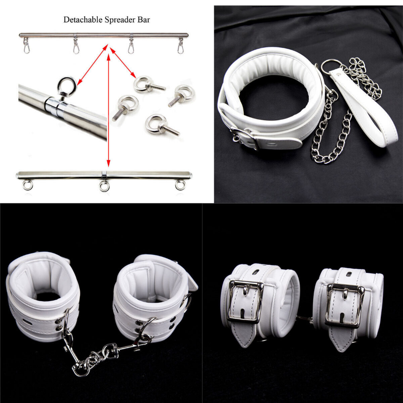 Bondage Set broaden Bar Restraint Handcuffs Ankle Cuffs Neck Collar ...